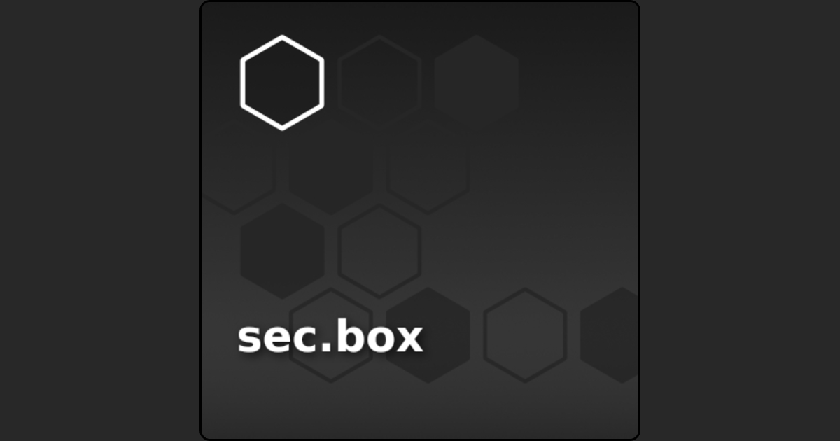 sec.box - Profile | .box